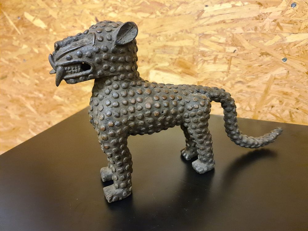 Afrikanische Bronze Benin Leopard | Kaufen auf Ricardo