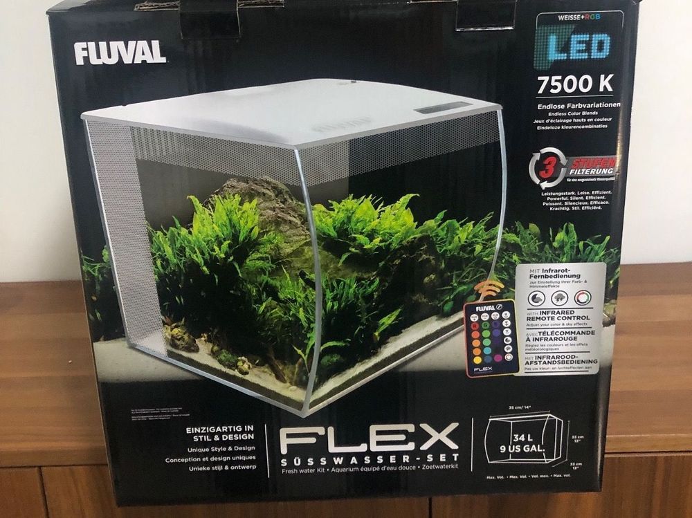 Fluval Flex Aquarium Set 34 Liter | Kaufen auf Ricardo