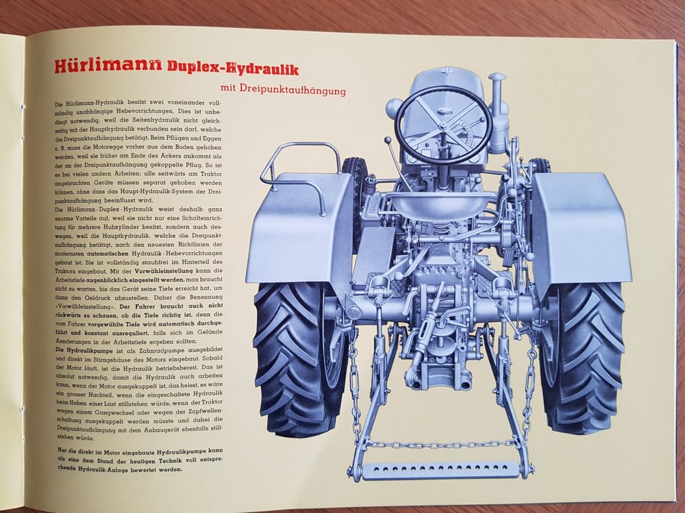 Prospekt Hürlimann Traktor Super-Spezial D70 / D90 | Kaufen auf Ricardo