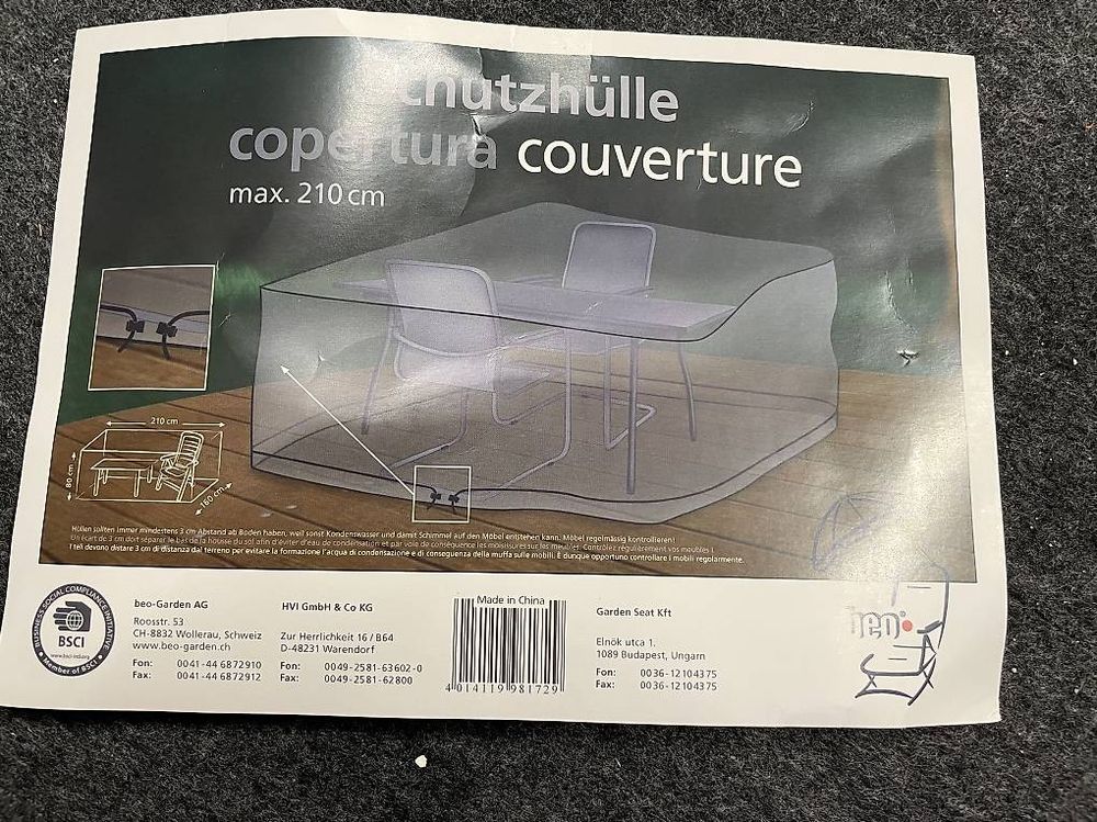 Schutzhullen Fur Gartentisch