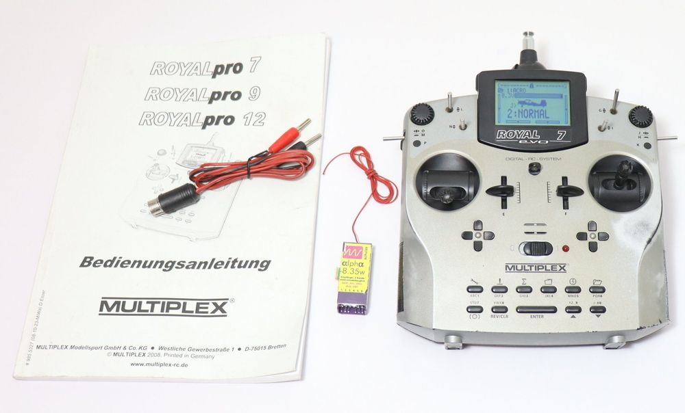 Multiplex Royal Evo 7 35MHz 7-Kanal Sender & Empfänger (Gebraucht) in ...