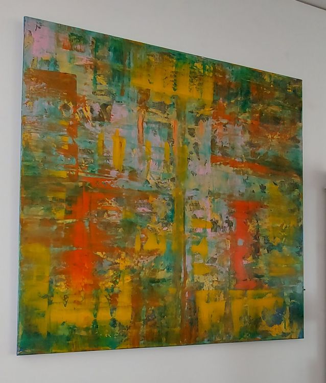 Bild, Unikat, viele Farben,von mir selbstgemalt 80×80 (Neu (gemäss Beschreibung)) in Riehen für ...