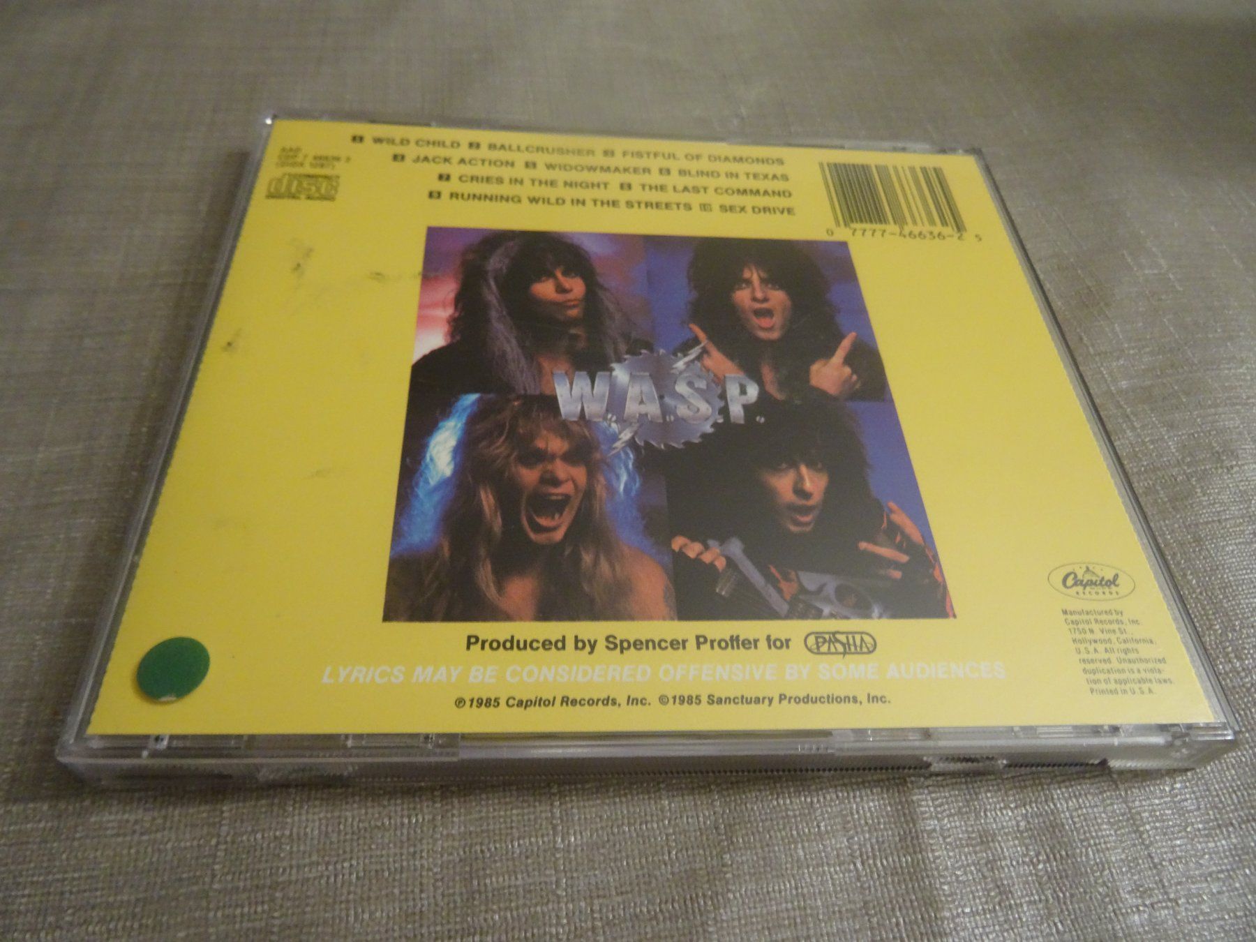 W.A.S.P. WASP - The Last Command CD - Heavy Metal Rarität! (Gebraucht ...