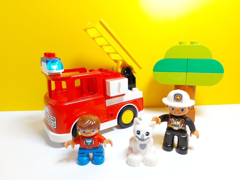 LEGO DUPLO 10901 Feuerwehrauto mit Licht und Ton - Komplett | Kaufen ...