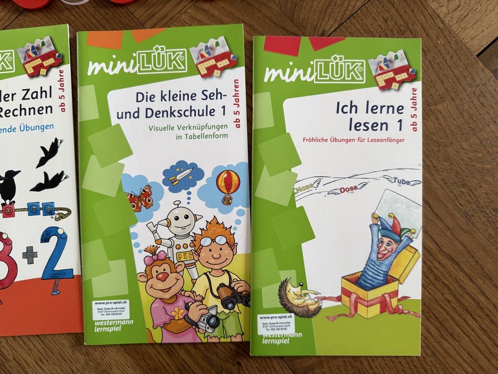 Mini LÜK Kasten mit 4 Übungsheften für Vorschulkinder (Gebraucht) in ...