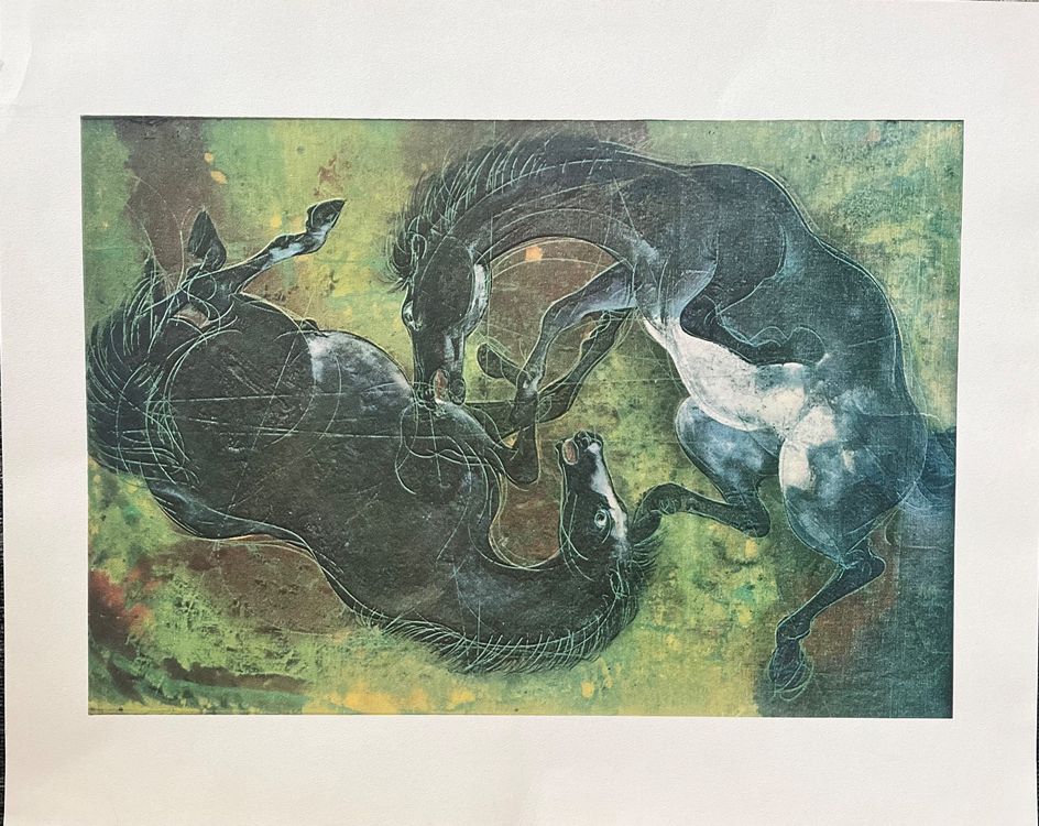 Hans Erni (1909-2015) Druck Graphic mit Pferden (Gebraucht) in Hochdorf für CHF 5 – mit ...