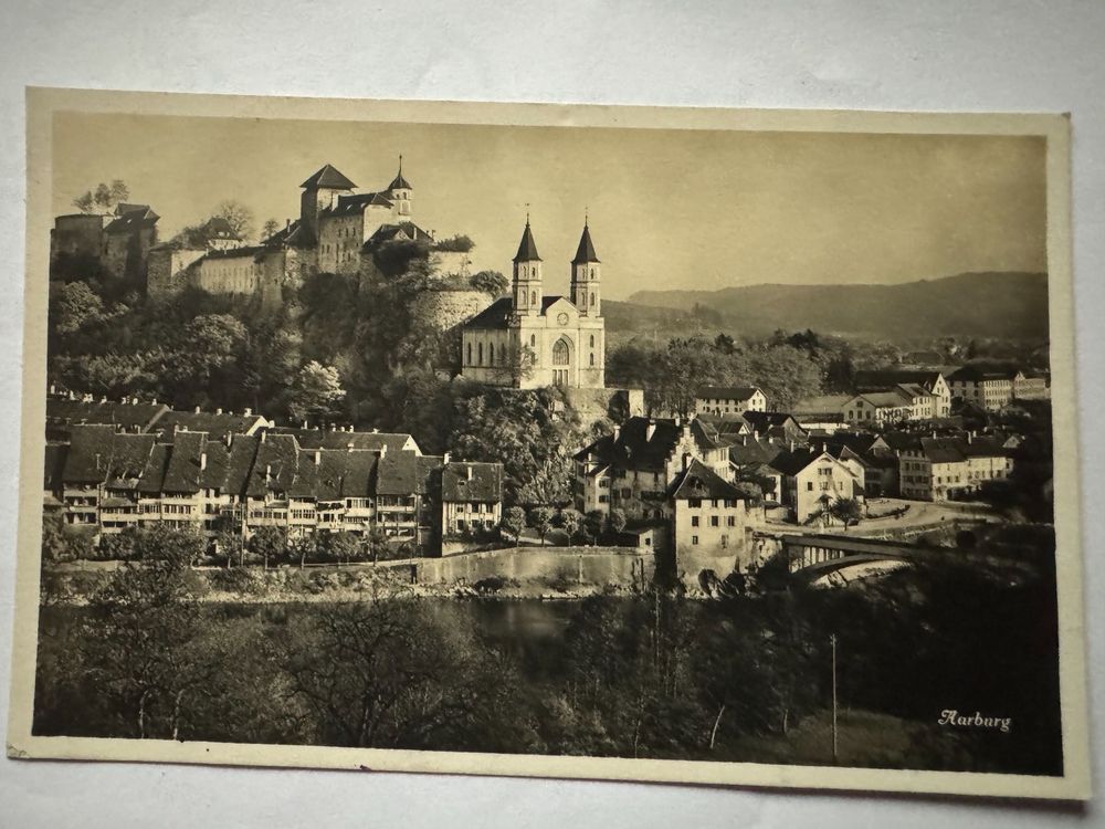 AARBURG - 1928 - Ansichtskarte (Gebraucht) in Tegerfelden für CHF 8 – mit Lieferung auf Ricardo ...