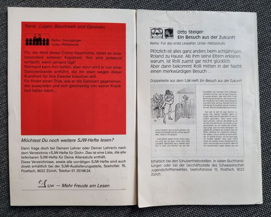 2 SJW-Hefte: für das erste Lesealter, Unter-/Mittelstufe (Gebraucht) in ...