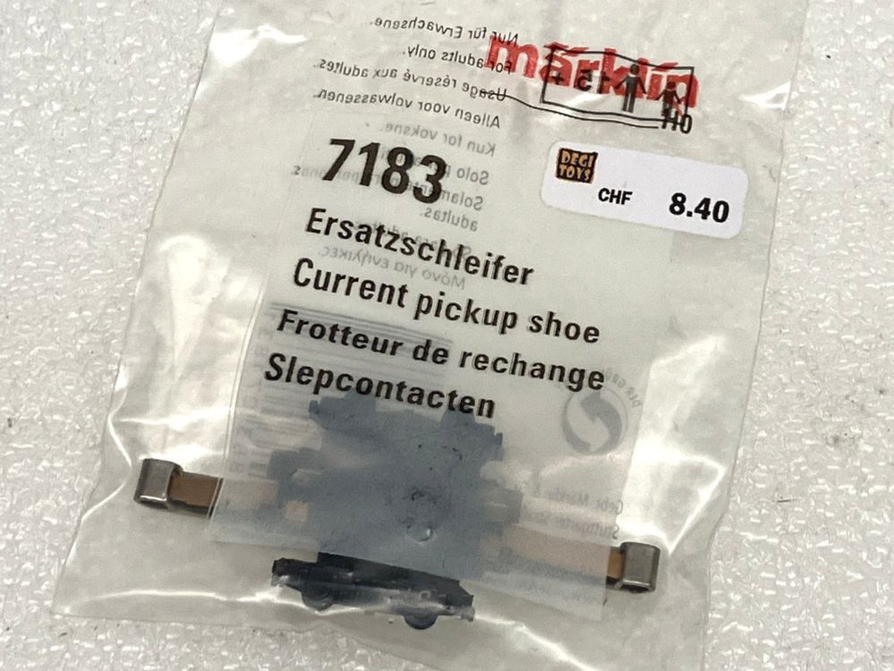 märklin 7183 H0~ 1x Ersatzschleifer für Lokomotive - GÜNSTIG (Neu und ...