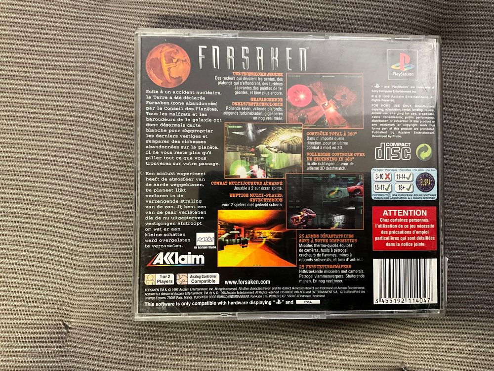 Forsaken Ps1 (Neu und originalverpackt) in Giubiasco für CHF 8 – mit ...