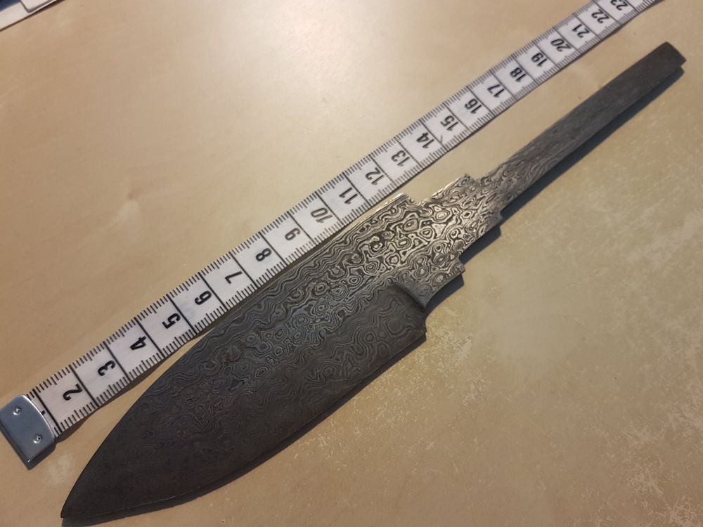 Messer-Rohling / Messer-Klinge / Klingen-Rohling - Damast (Neu (gemäss ...