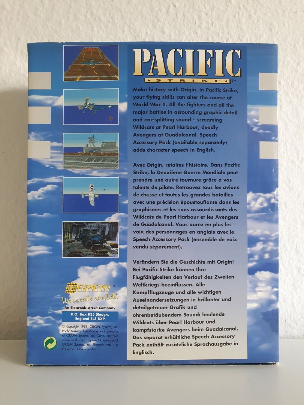 PC Game Pacific Strike (1994) Big Box incl. Speed Pack (Gebraucht) in ...