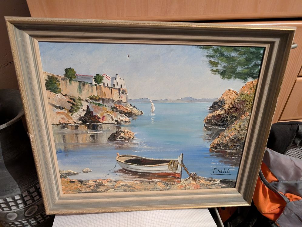 Ölgemälde Landschaft Meer Künstler Daliá gerahmt (Gebraucht) in Niedergösgen für CHF 199 – mit ...