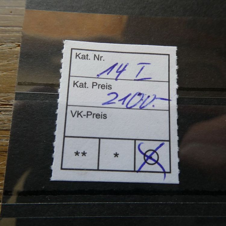 POSTE LOCALE 14 Ia mit BEFUND Kat. Fr. 2100.- siehe Blider (Gebraucht) in Egliswil für CHF 110 ...