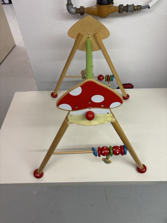 Holz Baby Trapeze Spielbogen, Pilz Design, Top Zustand! (Gebraucht) in ...