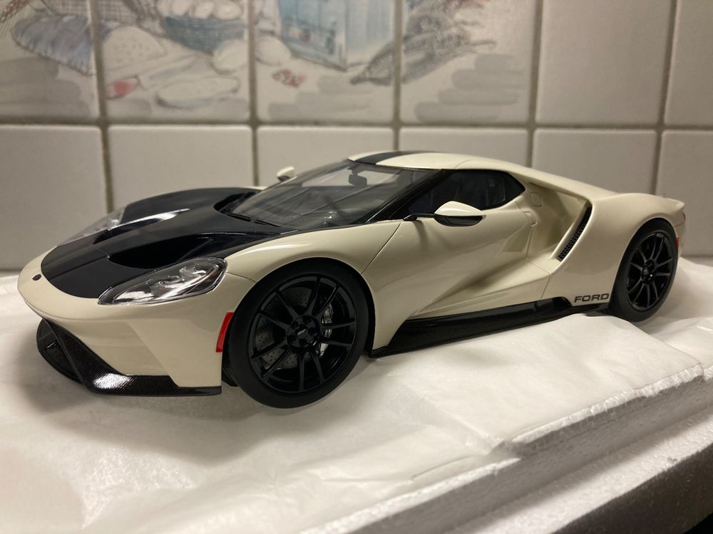 Ford GT 64 prototype Heritage Edition weiss/schwarz 1/18 | Kaufen auf ...