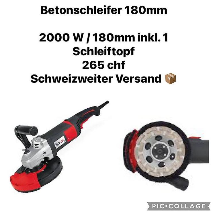 Betonschleifer 180mm 2000 Watt | Kaufen auf Ricardo