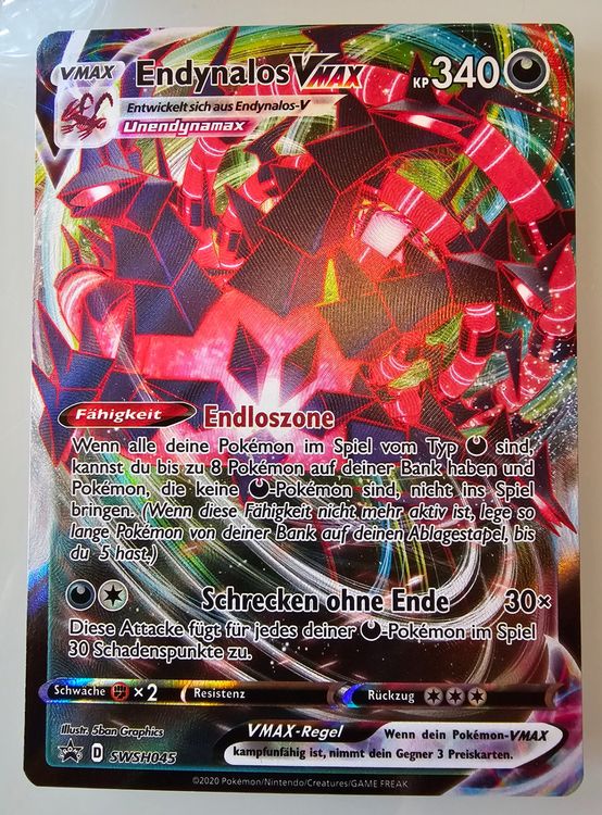 Pokemon Karte Endynalos Vmax (Gebraucht) in Moosseedorf für CHF 3 – mit ...