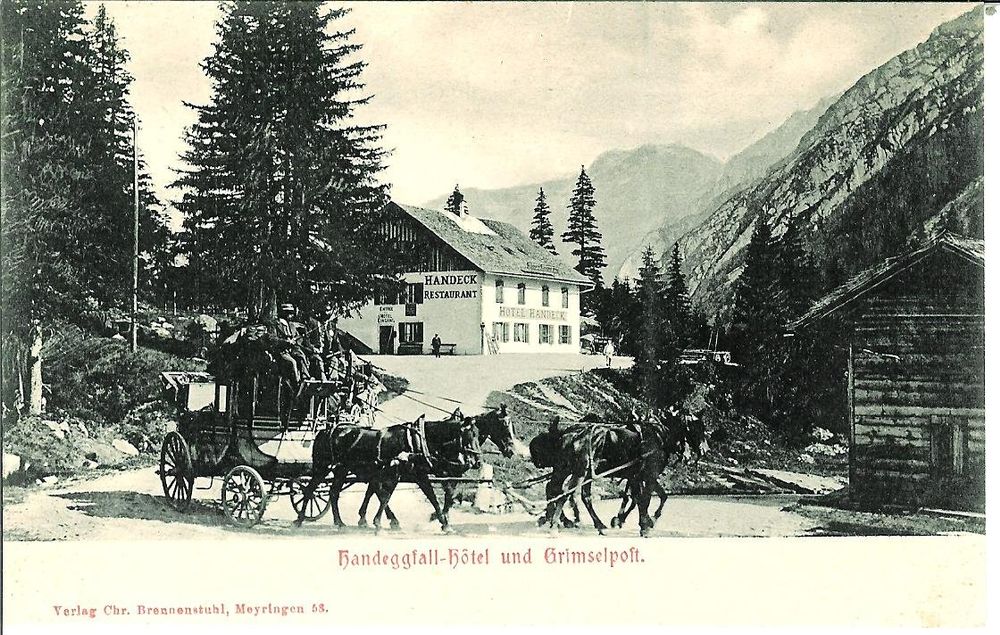 Handegg BE Grimsel-Post-Kutsche s/w 1905 (Neu (gemäss Beschreibung)) in ...