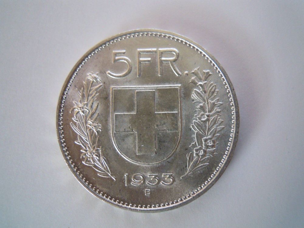 5 Fr. 1933 unz/stgl (Neu (gemäss Beschreibung)) in Kriegstetten für CHF 19 – mit Lieferung auf ...