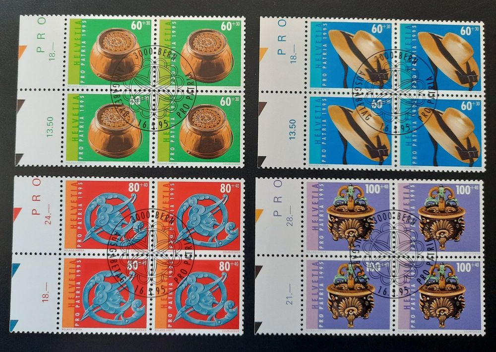 1995 Pro Patria ET Blocks (Gebraucht) in Wolfhausen für CHF 1 – mit ...