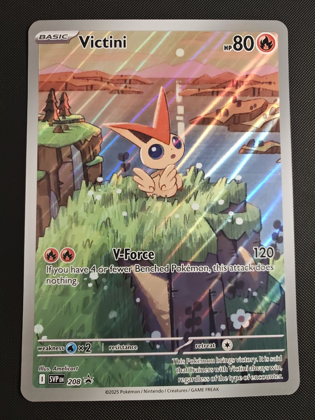 Victini Pokemon Karte Promo Black Star SVP 208 Jumbo (Neu (gemäss ...