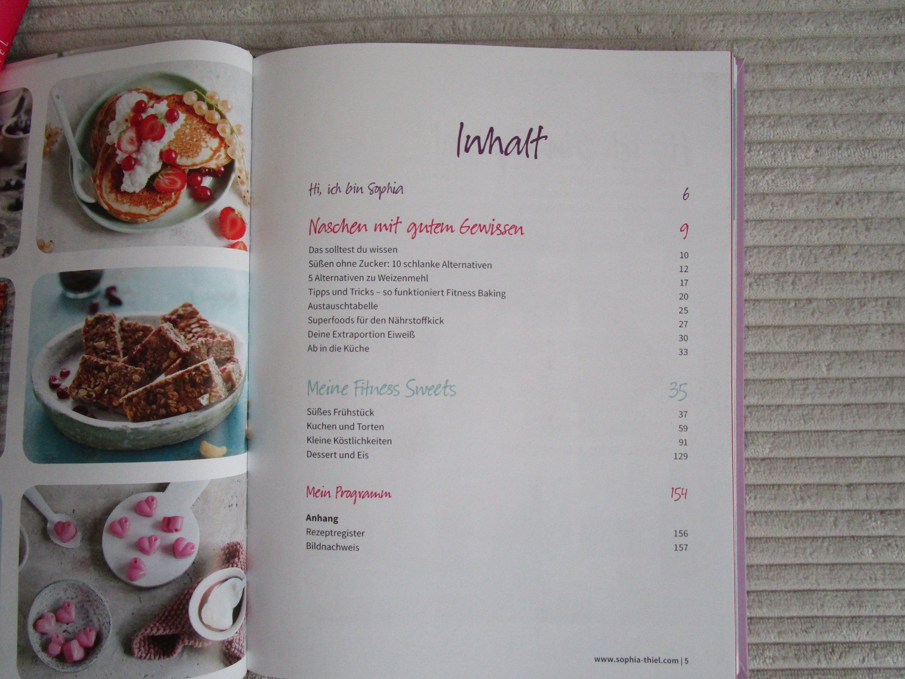 Sophia Thiel Kochbuecher: Fitness Sweets + Schlank & Fit! (Gebraucht ...