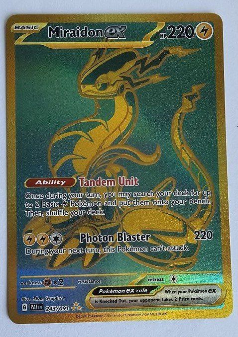 Miraidon ex Gold 243/245 - Set Paldean Fates EN (Gebraucht) in Basel ...