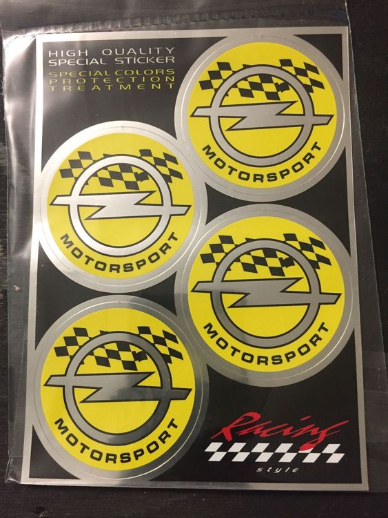 Opel Naben Aufkleber Sticker 48mm 4er Set (763) (Neu und ...