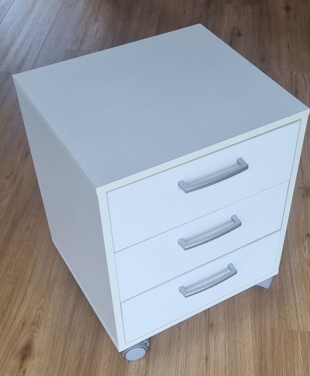 Weisser Schubladenkorpuss auf Rollen mit 3 Schubladen (Ikea) (Gebraucht ...