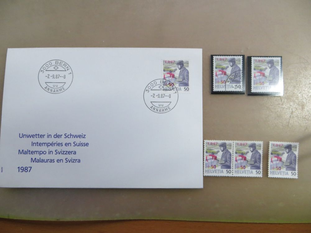 Sonderausgabe (mit Zuschlag) Unwetter Schweiz 1987 | Kaufen auf Ricardo