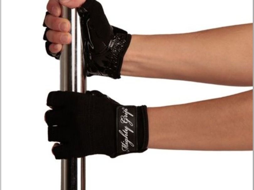 Mighty Grip Pole Dance Fitness Handschuhe Sticky Training (Neu (gemäss ...