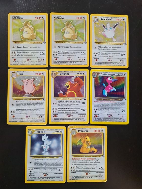 Pokemon Base Set 1. Gen Holos Togetic, Dragoran, Pixi uvm. (Gebraucht ...