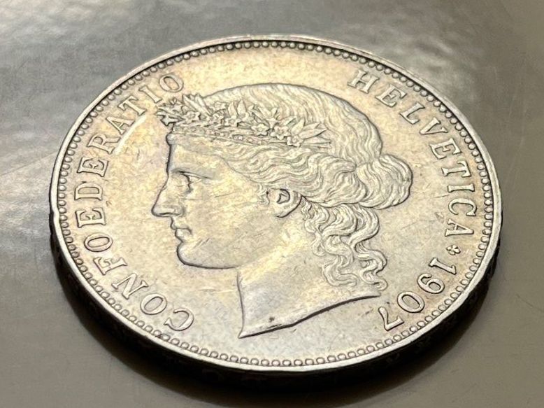 5 Franken 1907, F. Vorzüglich!!! (Gebraucht) in Tägerwilen für CHF 269 ...