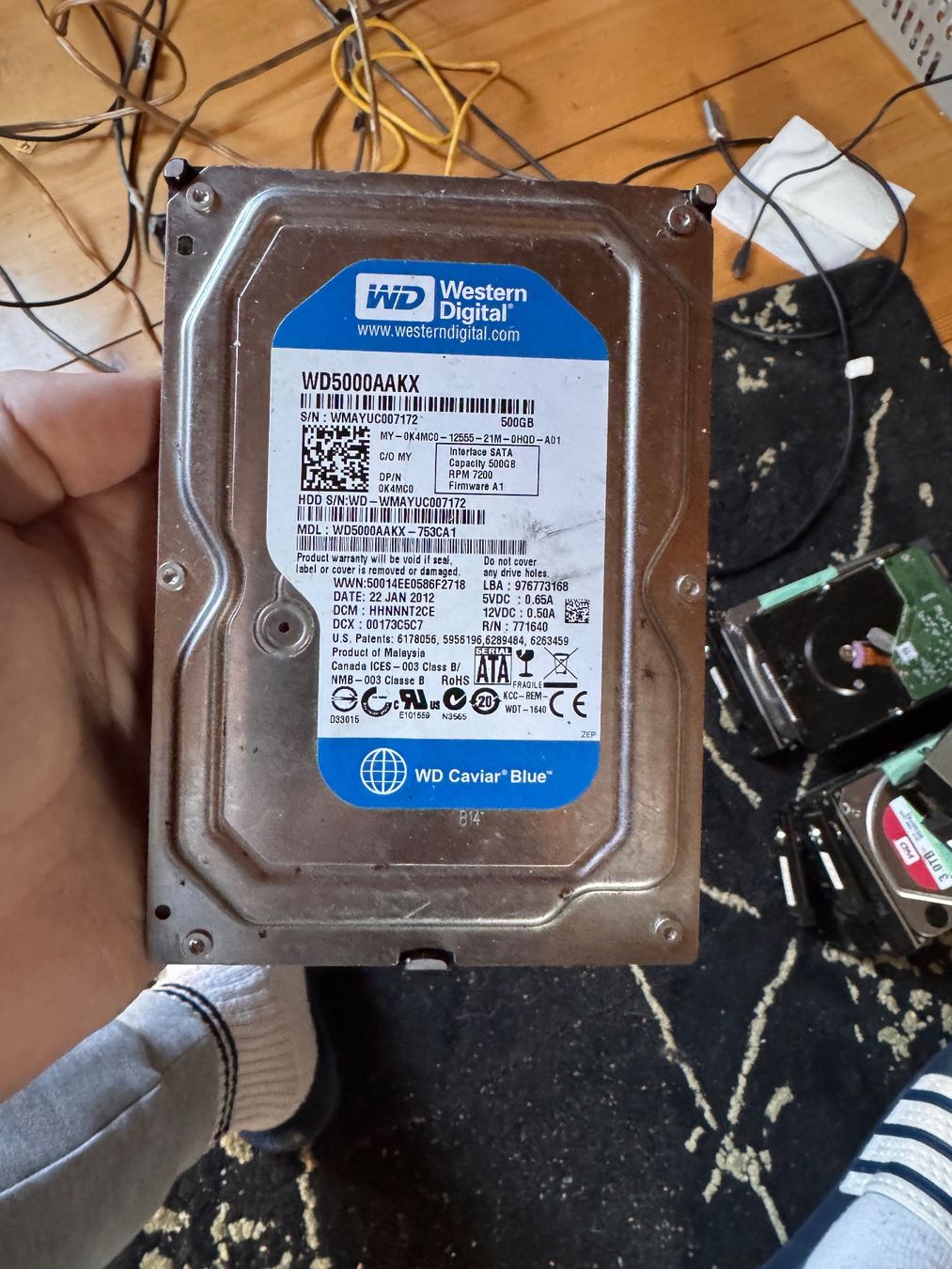 WESTERN DIGITAL WD5000AAKX 500GB (Gebraucht) in Wabern für CHF 10 – mit ...