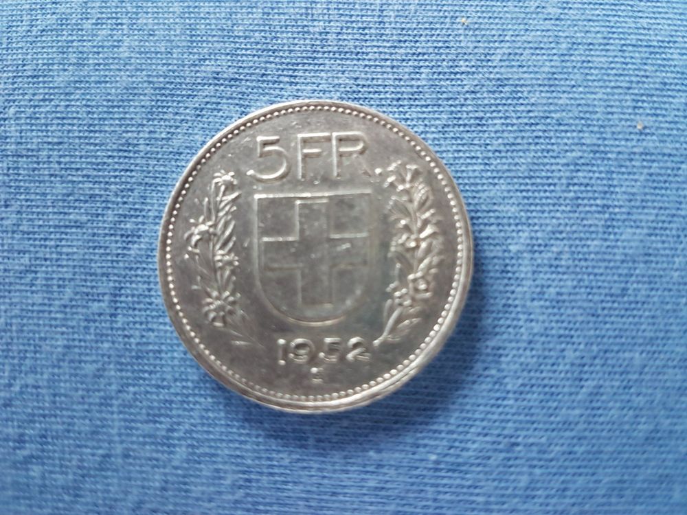 5 Franken 1952 - sehr gesuchte Münze ab nur 1.- Franken !! (Gebraucht) in Camignolo für CHF 27 ...