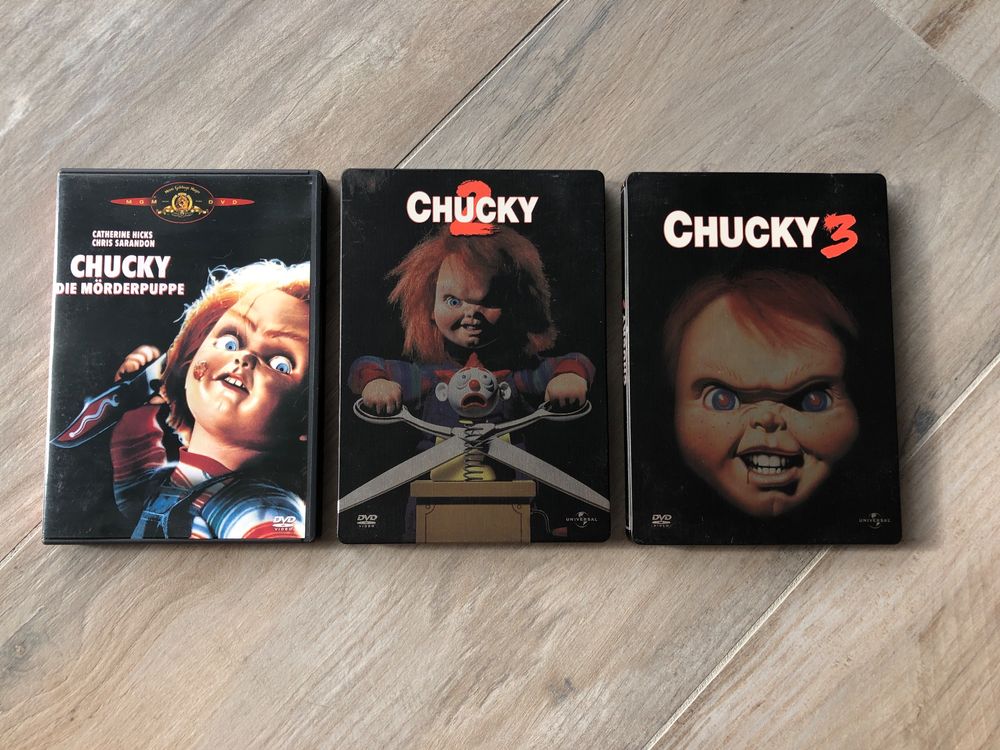Chucky - Die Mörderpuppe: Teil 1 - 3 (DVD & Steelbook) (Gebraucht) in ...