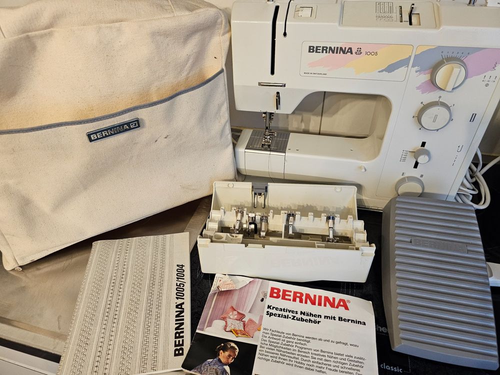 BERNINA 1005 Nähmaschine mit Zubehör und Anleitung (Gebraucht) in für ...
