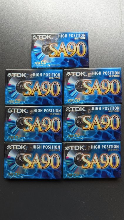 TDK SA90 High Position IECII/TYPII Leerkassetten Tape-5 Stk. | Kaufen auf Ricardo