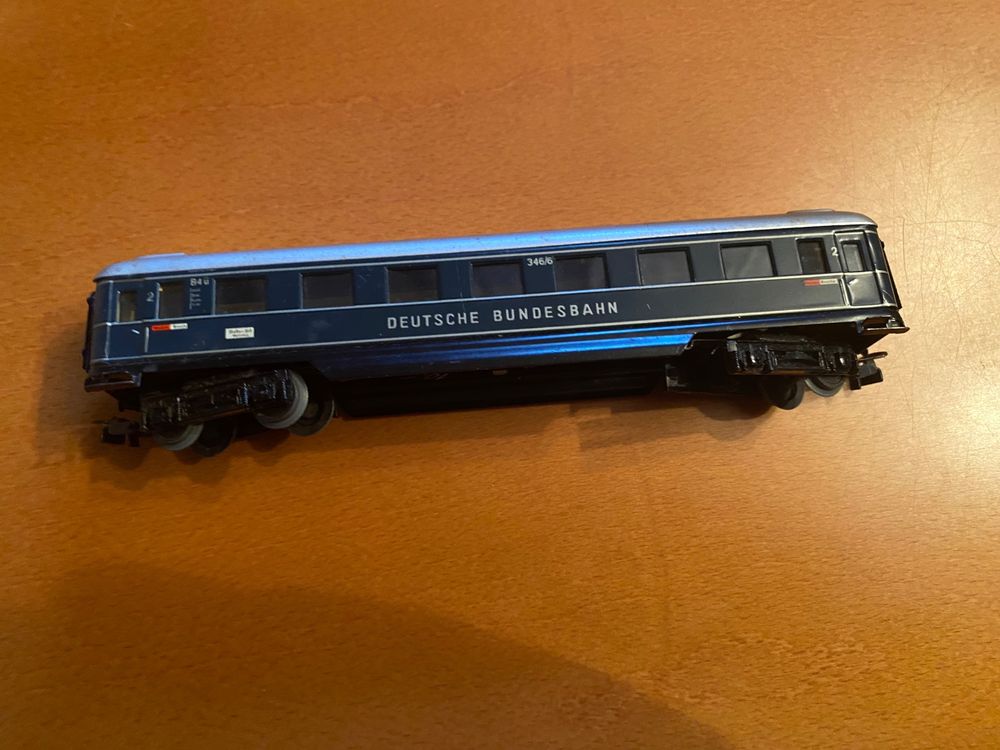 Märklin Schürzenwagen 346/6 PW blau der DB, 2. Klasse (Gebraucht) in ...