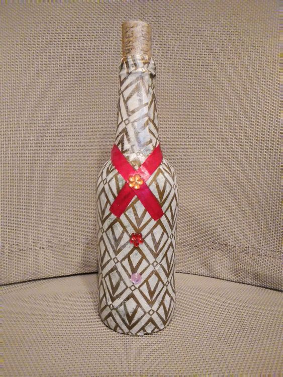 WUNDERSCHÖNE DEKOFLASCHE, UNIKAT, HANDARBEIT. (Neu (gemäss Beschreibung)) in Bern für CHF 23 ...