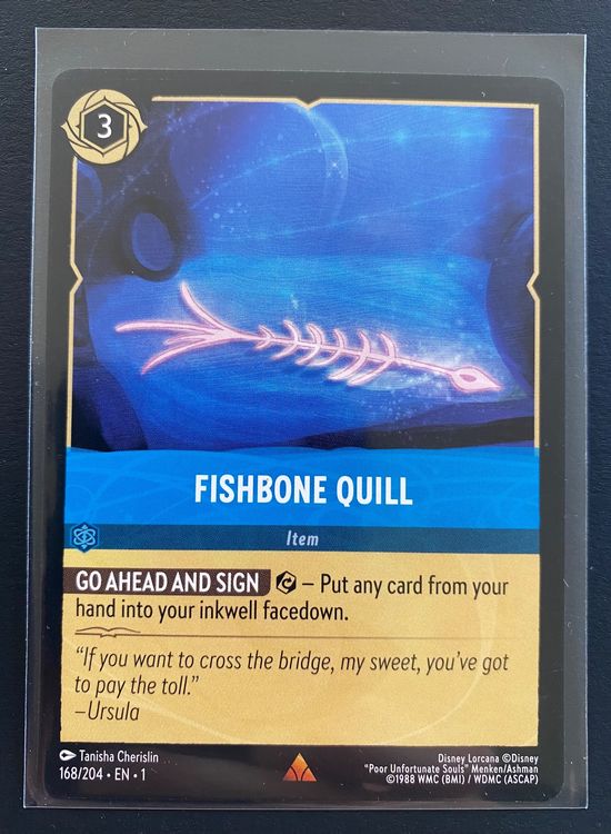 Lorcana FISHBONE QUILL 168/204 EN-1 Rare (Gebraucht) in für CHF 7 – mit ...