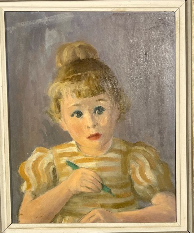 Portrait Gemälde unleserlich Signiert | Kaufen auf Ricardo