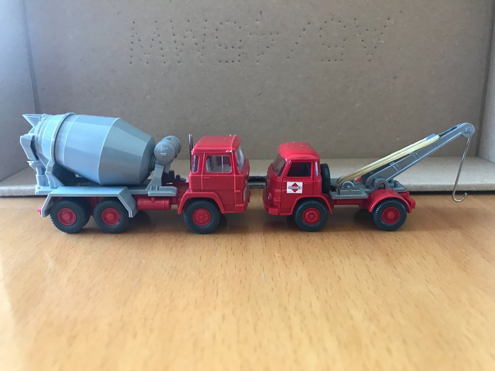 2x Wiking Magirus Betonmischer LKW & MAN Abschleppwagen LKW (Gebraucht) in Luzern für CHF 6 ...