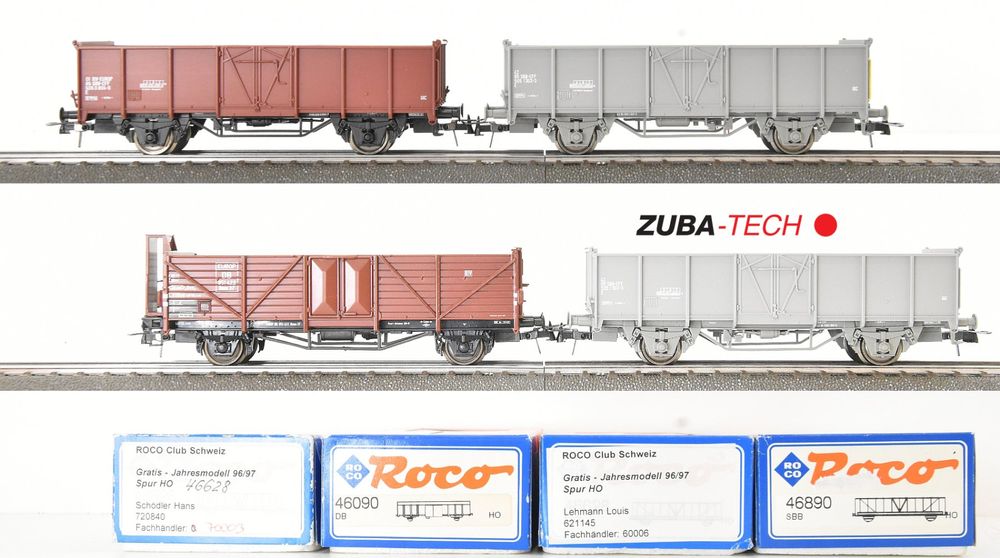 Roco 4x Hochbordwagen der DB/SBB H0 GS mit OVP | Kaufen auf Ricardo