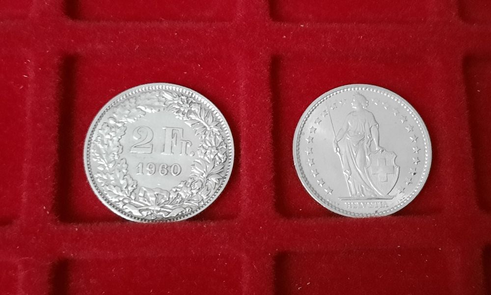 Pièce de CHF 2.-- 1960 (D'occasion) à Cornaux NE pour CHF 5.5 – avec livraison | Acheter sur Ricardo