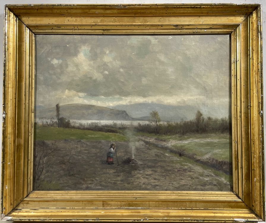 J. Reinold Blaser (1859-1946) Gemälde - Feld Arbeit (Gebraucht) in Root ...
