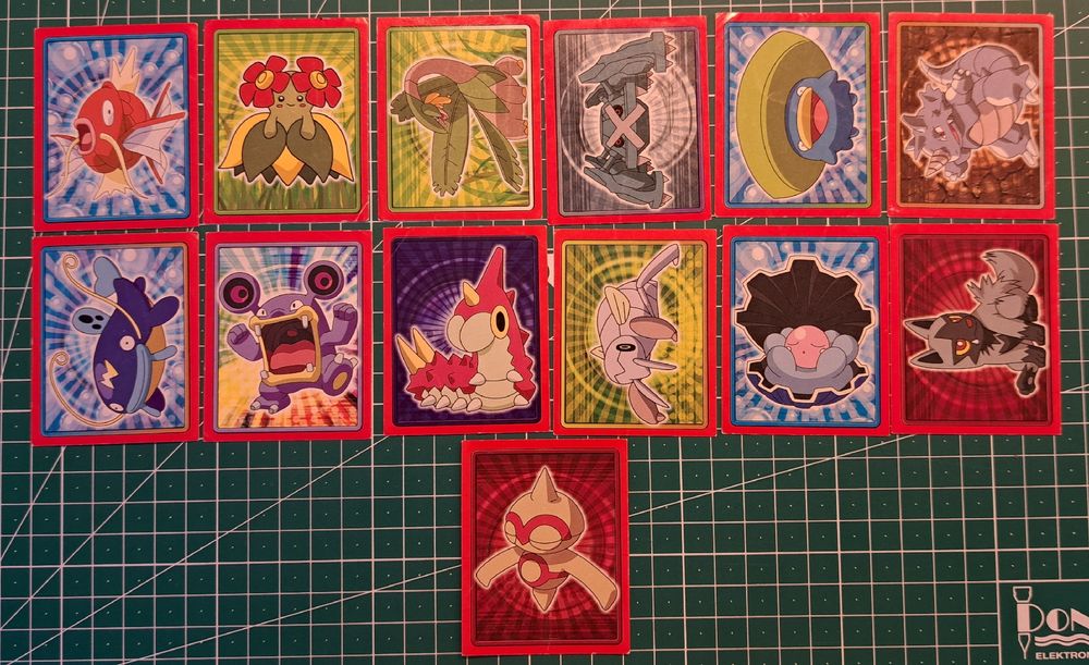 13 Stück Pokémon Advanced Sticker | Merlin (Gebraucht) in Reiden für ...