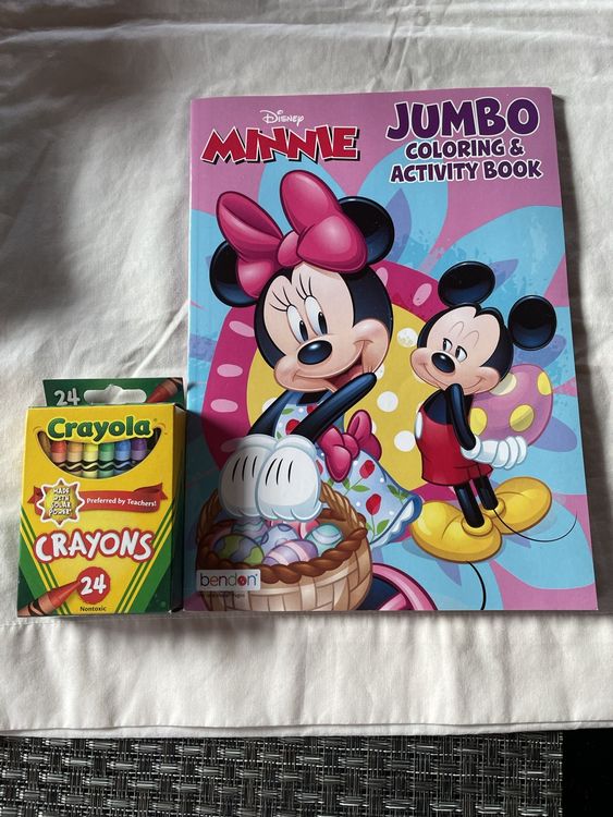 Minnie Mouse Jumbo Activity Book & Crayons Set | Kaufen auf Ricardo