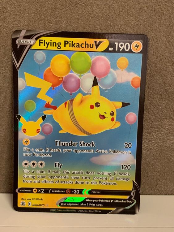 Flying Pikachu V ENG Celebrations Pokemon 006/025 (Gebraucht) in ...